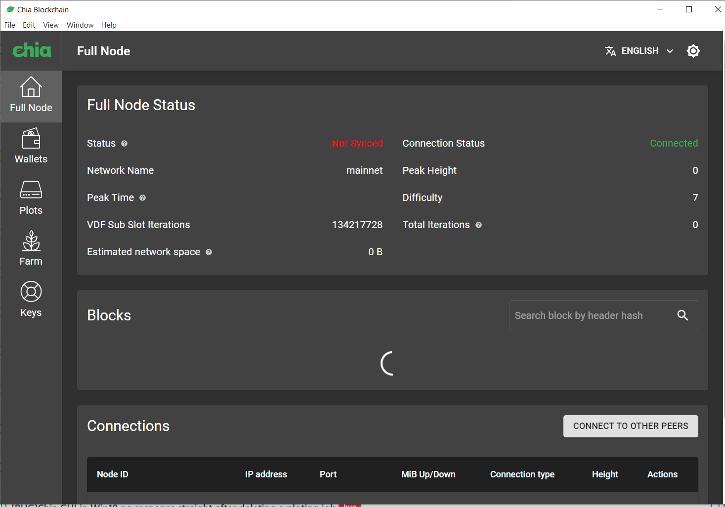 [BUG] Does not sync. Always "not synced" · Issue #5574 · Chia-Network/chia-blockchain · GitHub