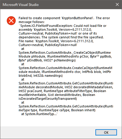 [Bug]: Starting out with Krypton toolkit Extended · Issue #297 · Krypton-Suite/Extended-Toolkit ...