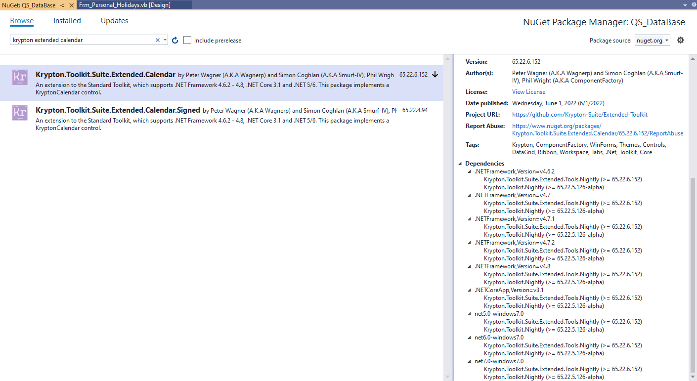 [bug] Non Nightly Extended Nuget Package Requires Nightly Build Of