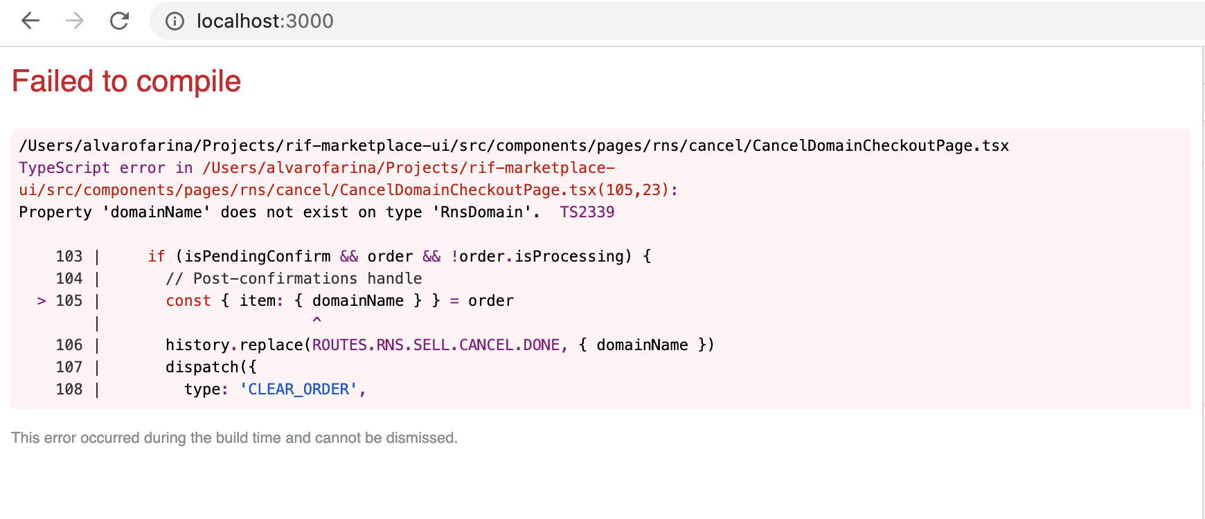 Cancel placed domain is broken · Issue #682 · rsksmart/rif-marketplace-ui · GitHub
