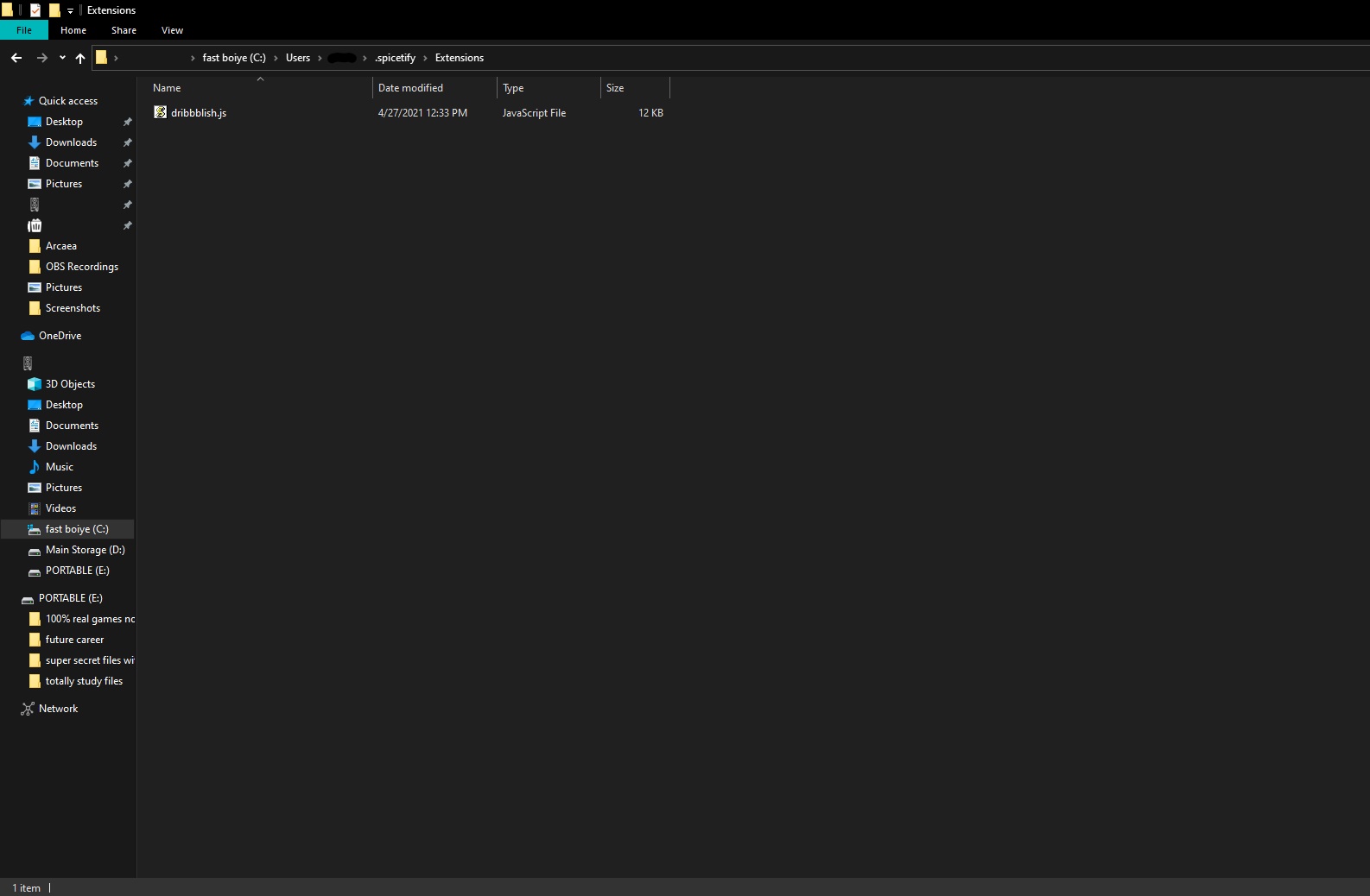 dribbblish.js not found even though i have it · Issue #635 · spicetify/cli · GitHub