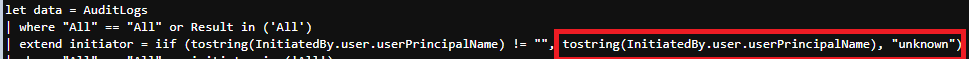 Aad Audit Logs Workbook Not Parsing The Service Principal Id · Issue 2314 · Azureazure
