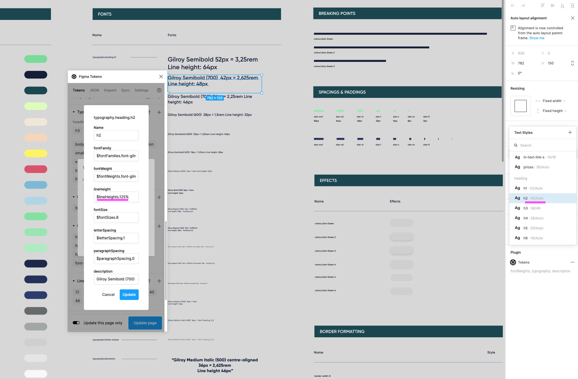 Updating line height (percentage) for fonts in FT updates in Figma ...