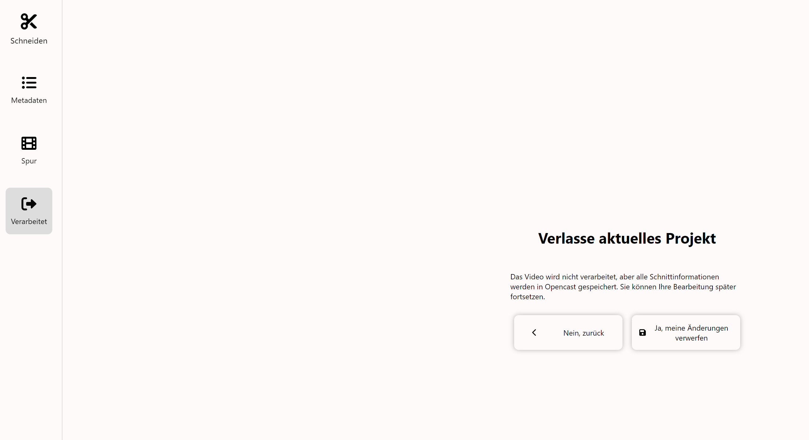 Wrong label for save button · Issue #839 · opencast/opencast-editor · GitHub