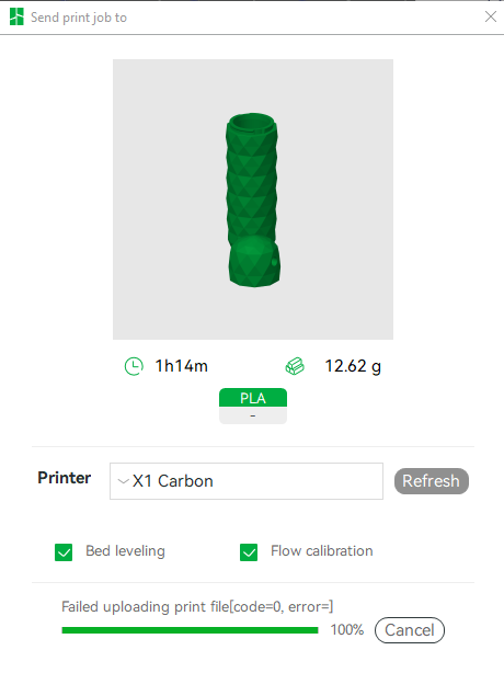 Failed uploading print · Issue #543 · bambulab/BambuStudio · GitHub