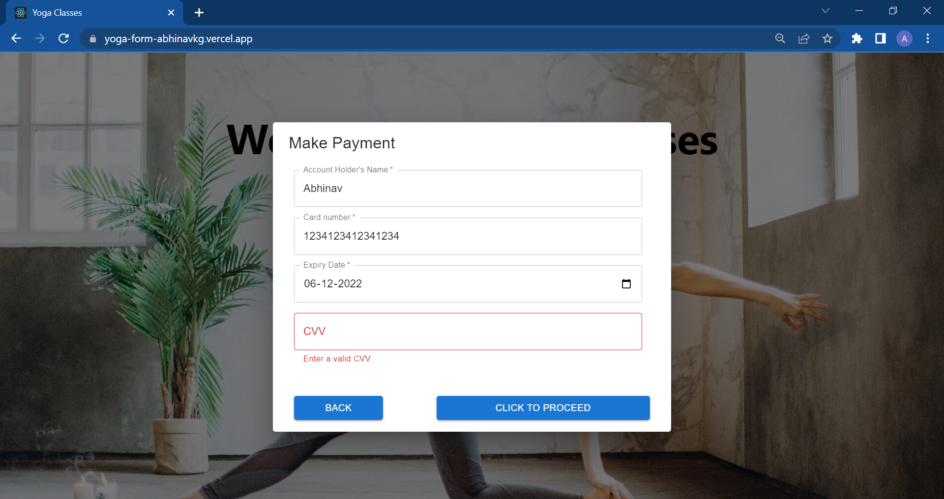 GitHub - alhad-balak/Yoga-form: An Admission Form App for Yoga Classes using React.js, MySQL ...