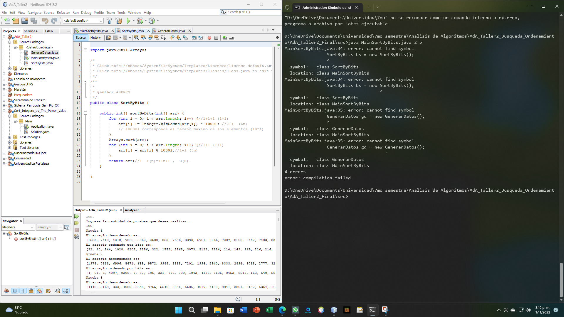 El programa no se ejecuta mediante cmd · Issue #1 · ANCB03/AdA_Taller2_Busqueda_Ordenamiento ...
