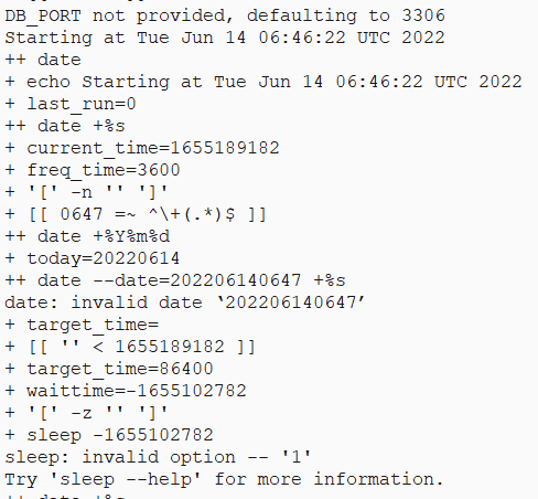 date commands gets wrong format and therefore dump is not running · Issue #194 · databacker ...