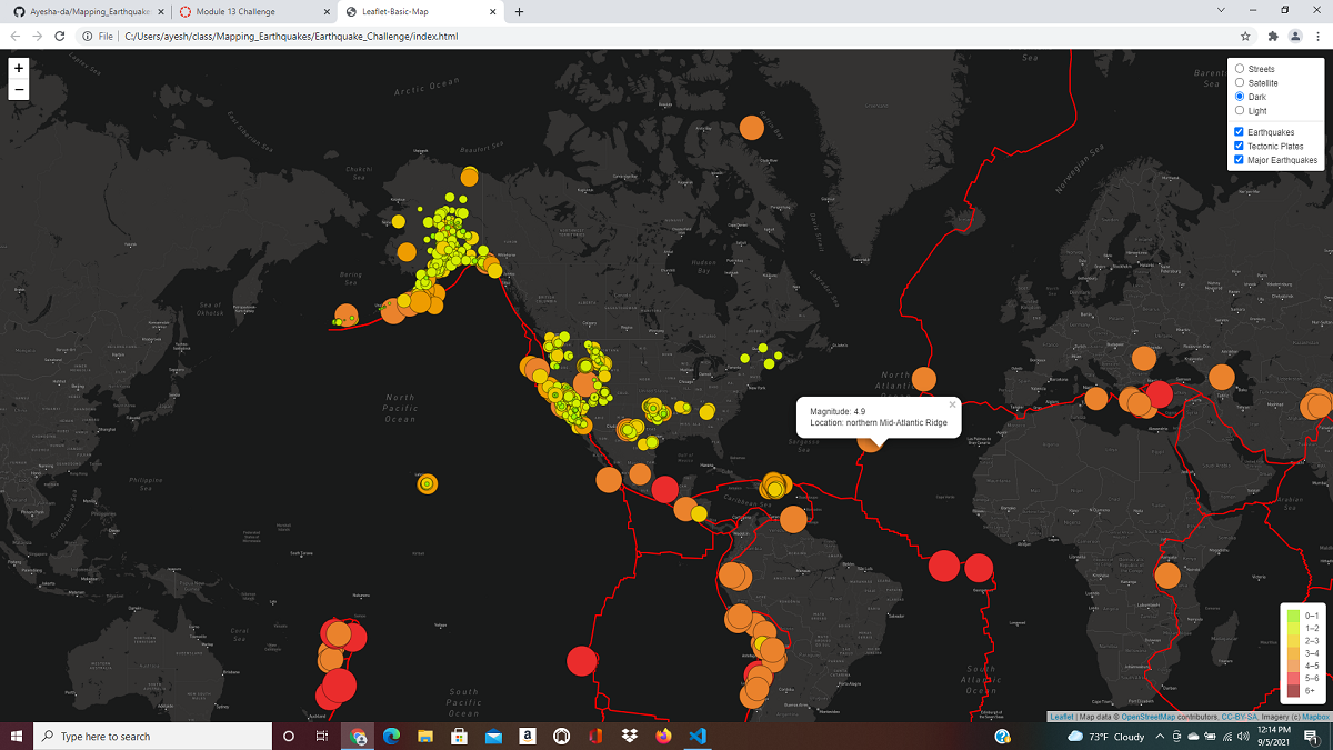GitHub - Ayesha-da/Mapping_Earthquakes: To see the earthquake data in relation to the tectonic ...