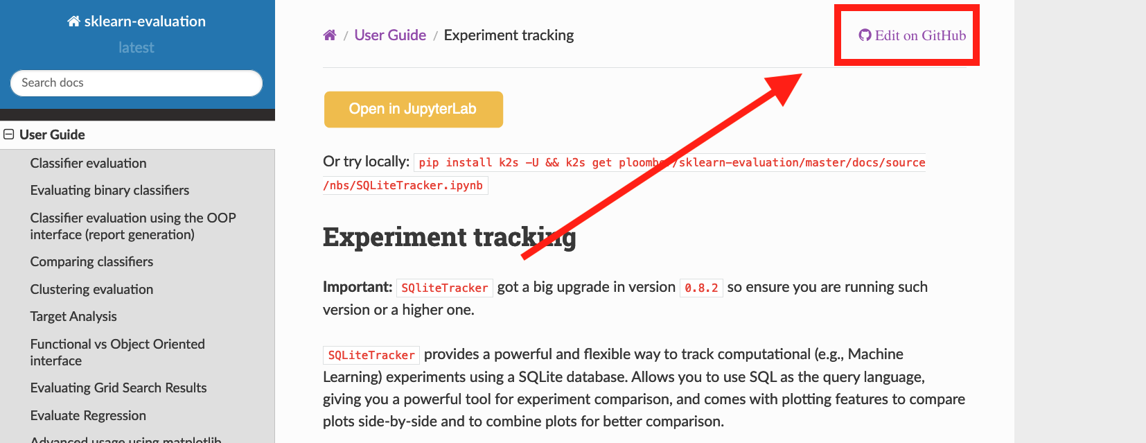 Liks to "Edit on GitHub" are broken for some doc pages · Issue #90 · ploomber/sklearn-evaluation ...