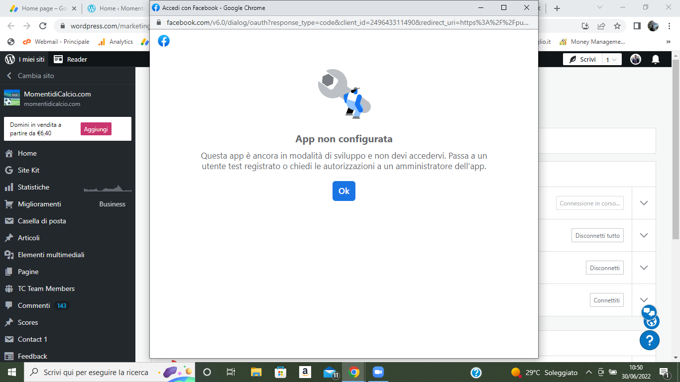 Unable To Connect To Instagram Or Facebook Via Publicize · Issue 24907 · Automatticjetpack 3892