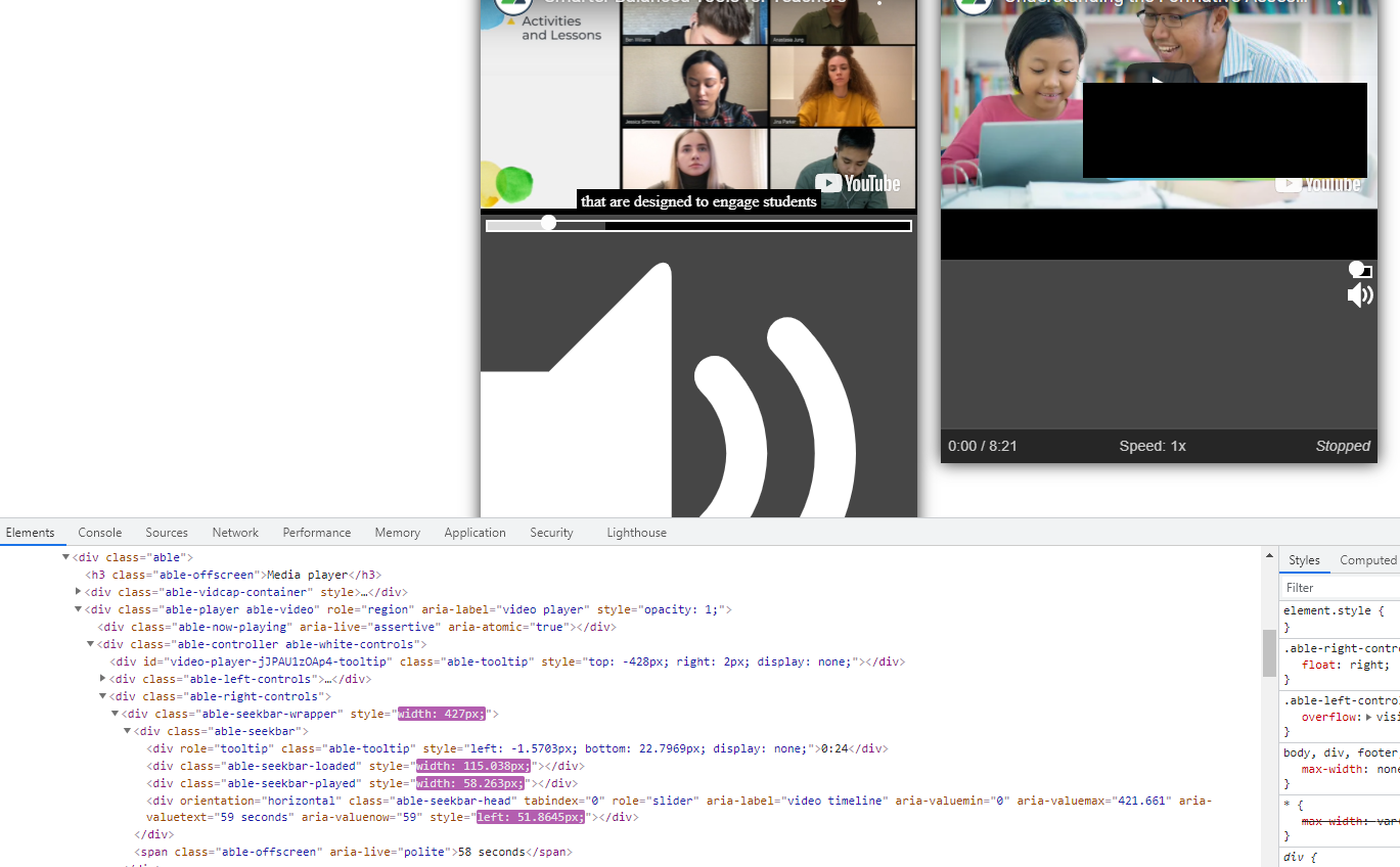 Icons bug - Sizing and placement issues · Issue #468 · ableplayer/ableplayer · GitHub