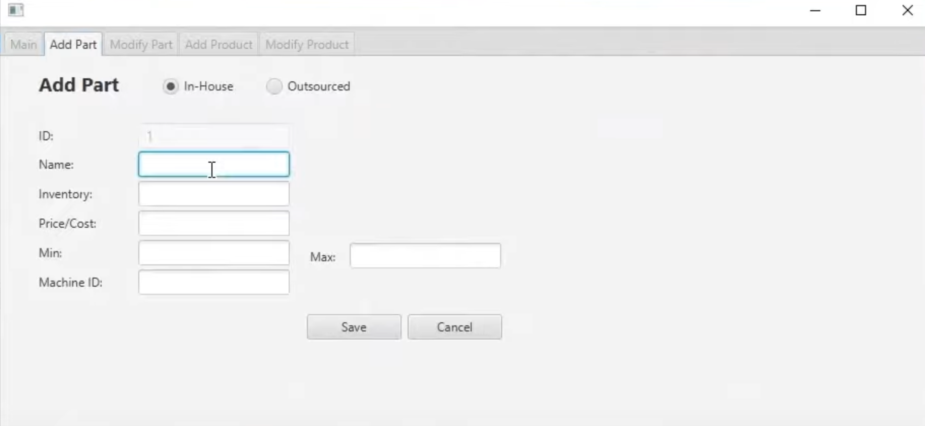 GitHub - lvpua/Inventory-Management-System: School Project for WGU ...