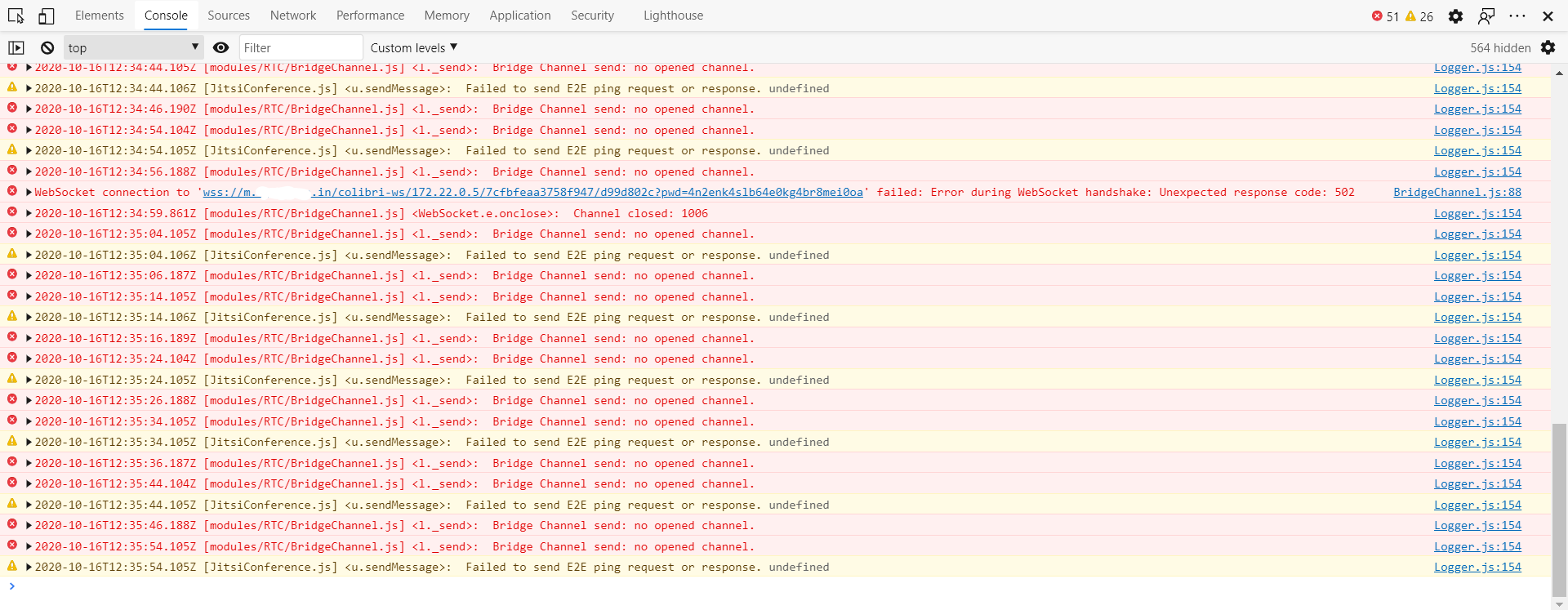 Improvements for WebSocket based bridge channels · Issue #756 · jitsi/docker-jitsi-meet · GitHub