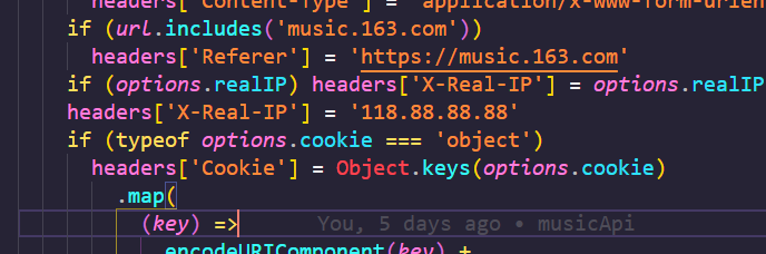 headers['X-Real-IP'] 无效 · Issue #1376 · Binaryify/NeteaseCloudMusicApi · GitHub