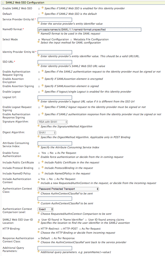 Screenshot Of Configuring Saml 20 Web Sso Docs In Outdated · Issue 360 · Wso2docs Is · Github