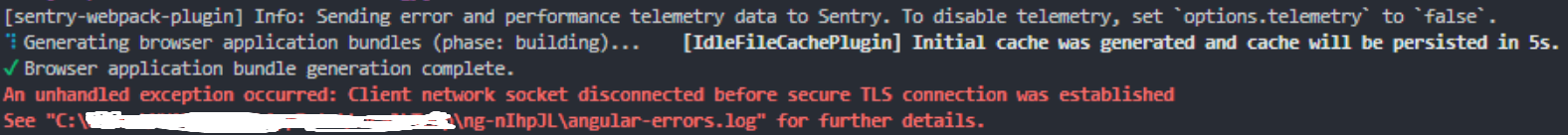 Error With Ng Build Angular V1520 · Issue 8608 · Getsentrysentry Javascript · Github