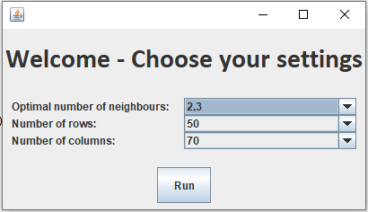 GitHub - Martin-Sand/Conway-GoL: Simple Java program running Conways "Game of Life"