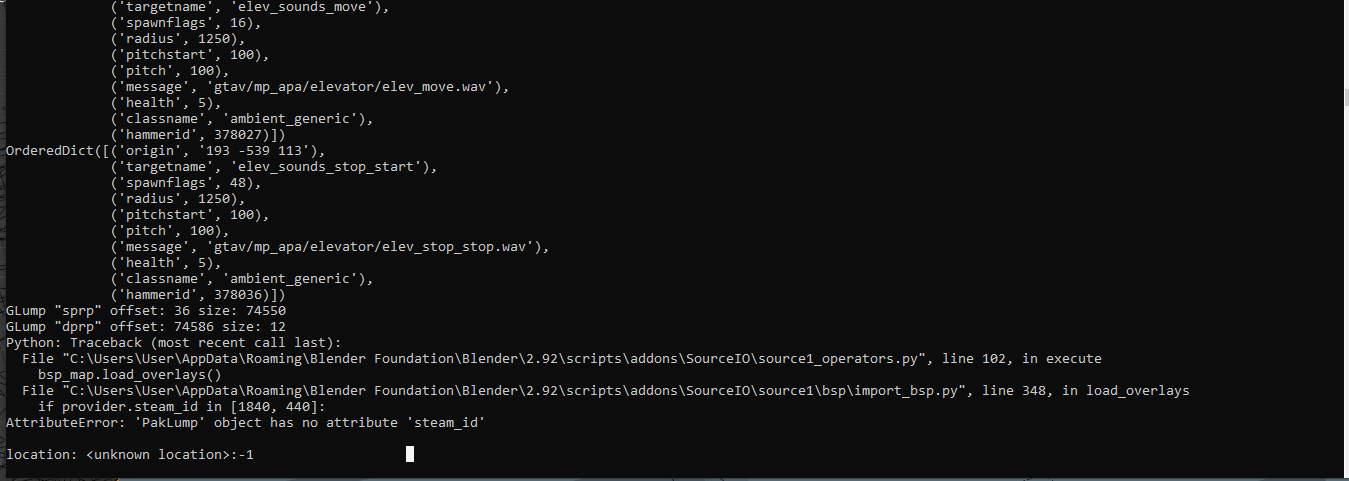 importing bsp map from sfm, has no texture with error · Issue #90 · REDxEYE/SourceIO · GitHub