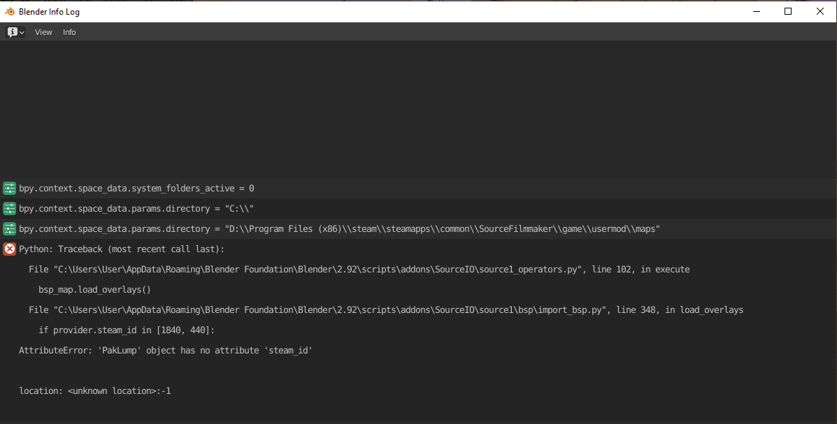 importing bsp map from sfm, has no texture with error · Issue #90 · REDxEYE/SourceIO · GitHub