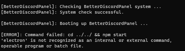 [BUG] · Issue #320 · SanjaySunil/BetterDiscordPanel · GitHub