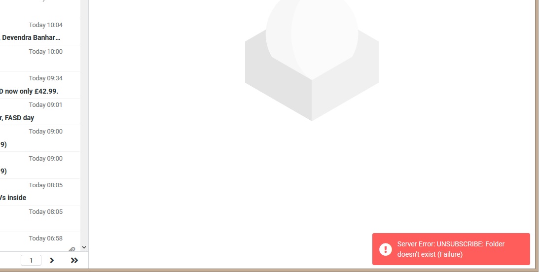 Unsubscribe IMAP error toast when refreshing GMail account · Issue #6923 · roundcube ...