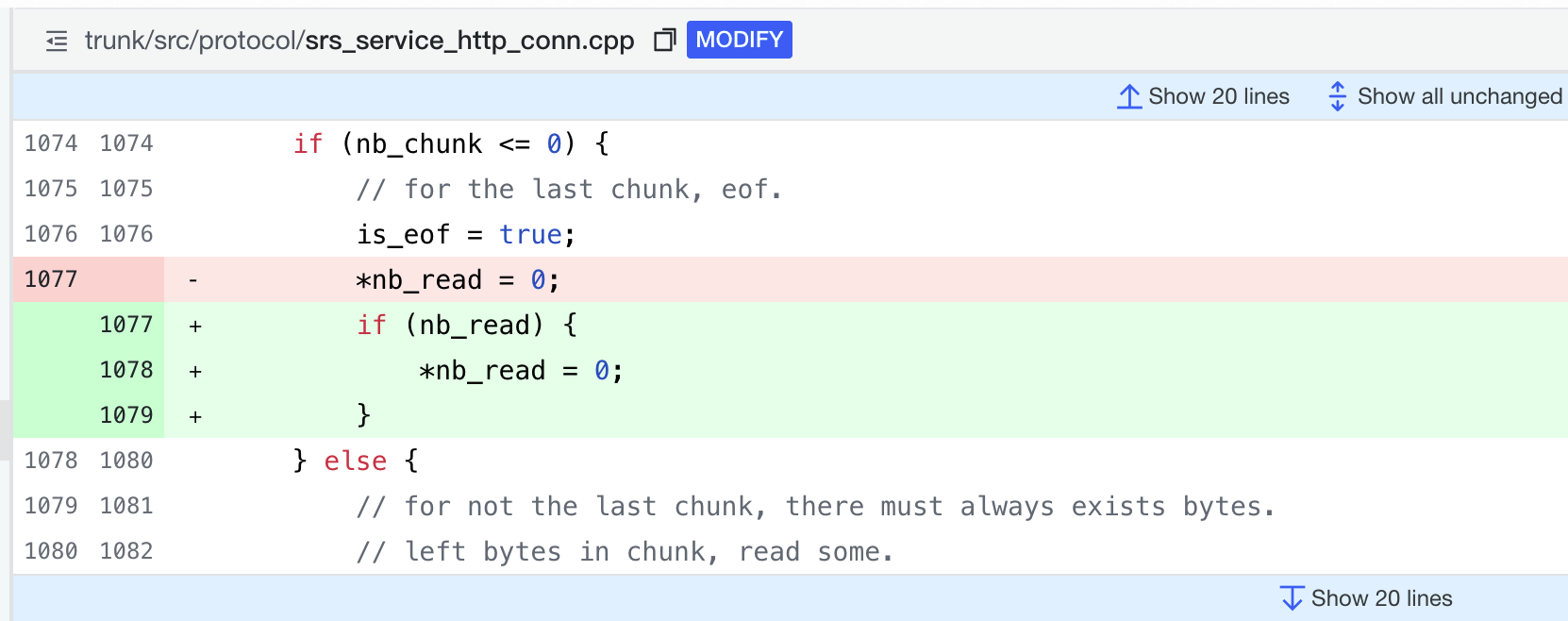 http chunked request causes coredump · Issue #3015 · ossrs/srs · GitHub