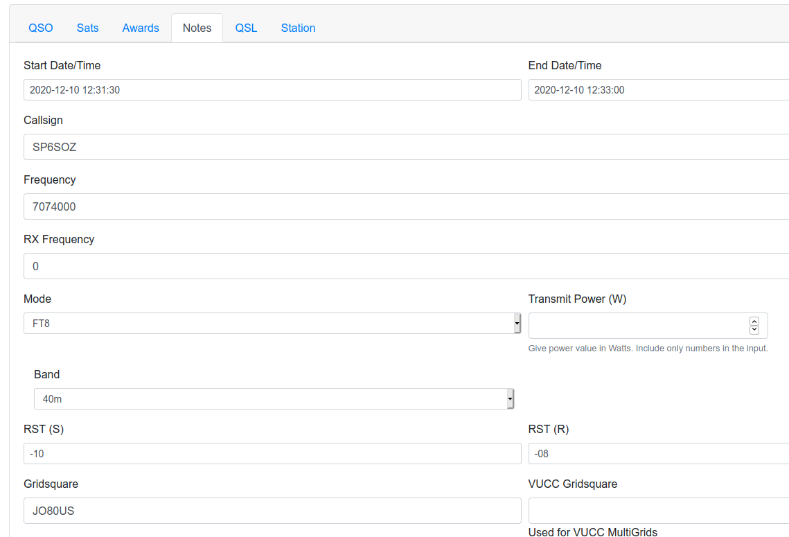 Editing from eQSL QSO Upload page results in full-screen edit screen with broken tabs · Issue ...