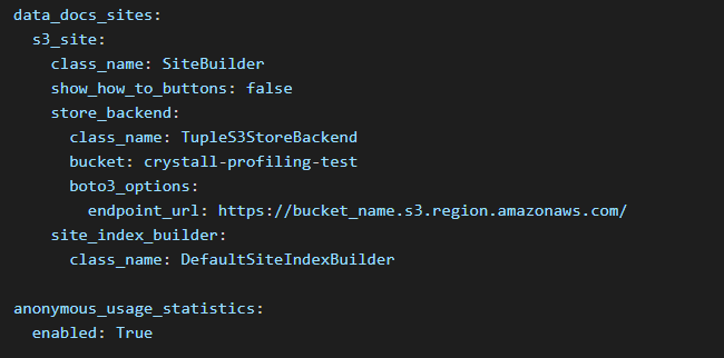 Specified Key does not exist/Access denied : While building data docs ...