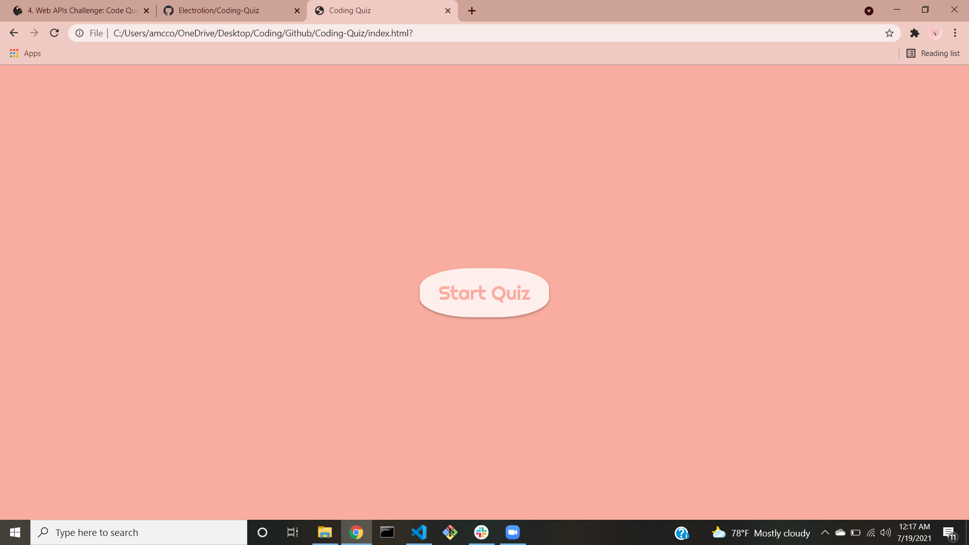 GitHub - Arianna-McCollum/Coding-Quiz GitHub - Arianna-McCollum/Coding-Quiz