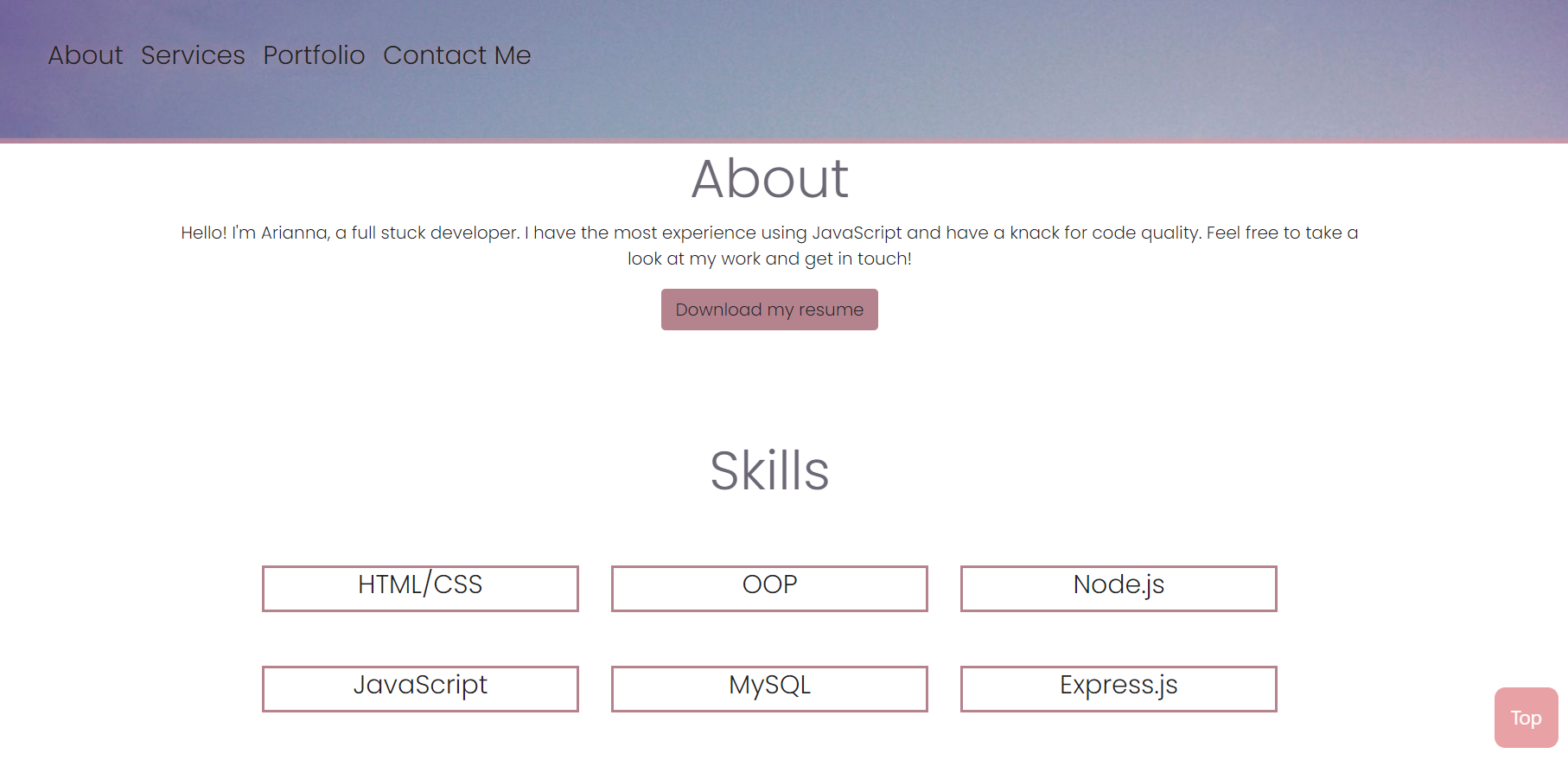 GitHub - Arianna-McCollum/AriannaMcCollum-Portfolio