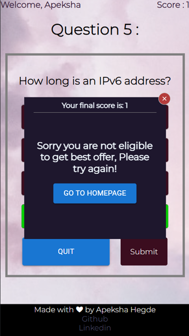 GitHub - apeksha235/Quiz-App-ReactJS: Resposive Quiz web application using ReactJS