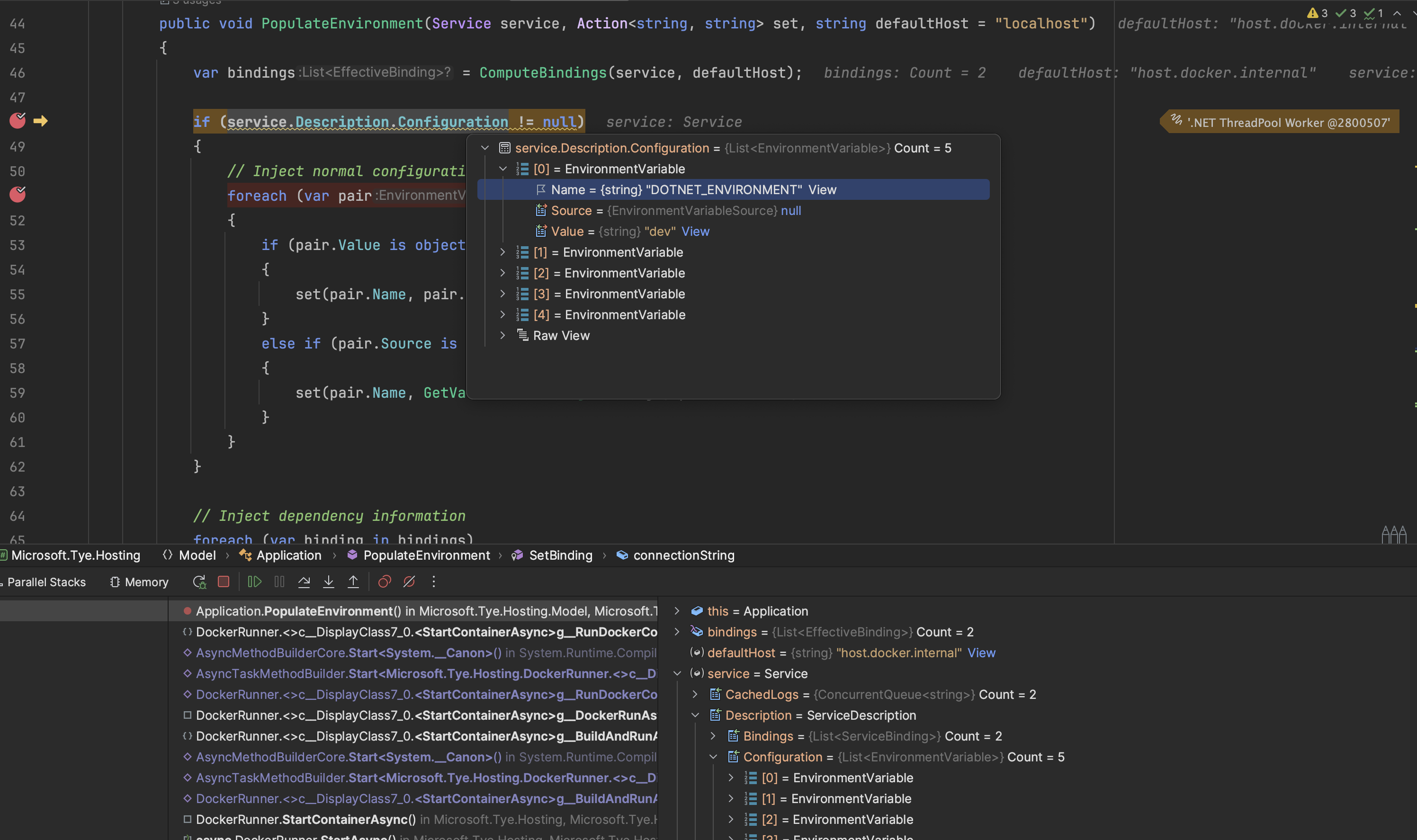 Support replacement tokens in environment variables · Issue #377 · dotnet/tye · GitHub