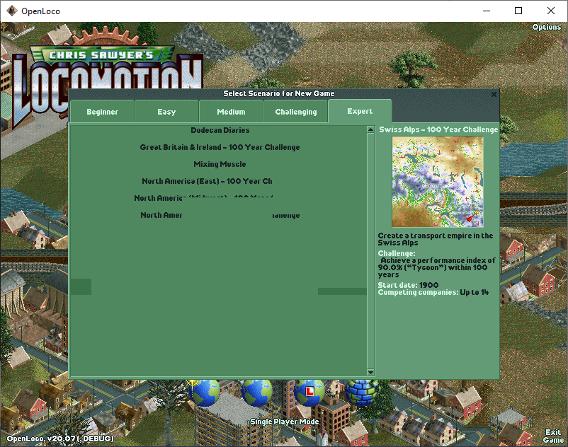 Glitches on scenario select window · Issue #660 · OpenLoco/OpenLoco · GitHub