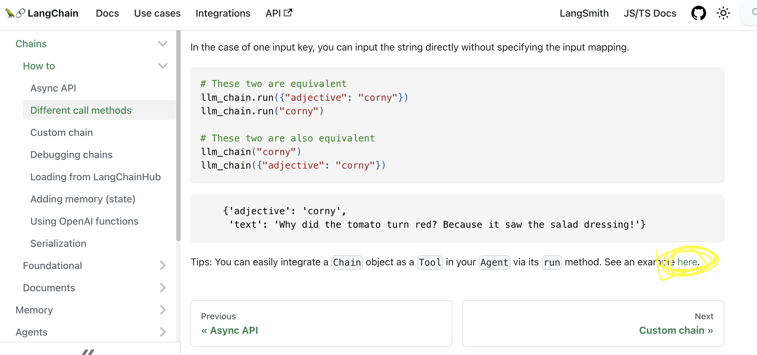 DOC: One link in Chain->Diff cll methods is not working · Issue #10272 · langchain-ai/langchain ...