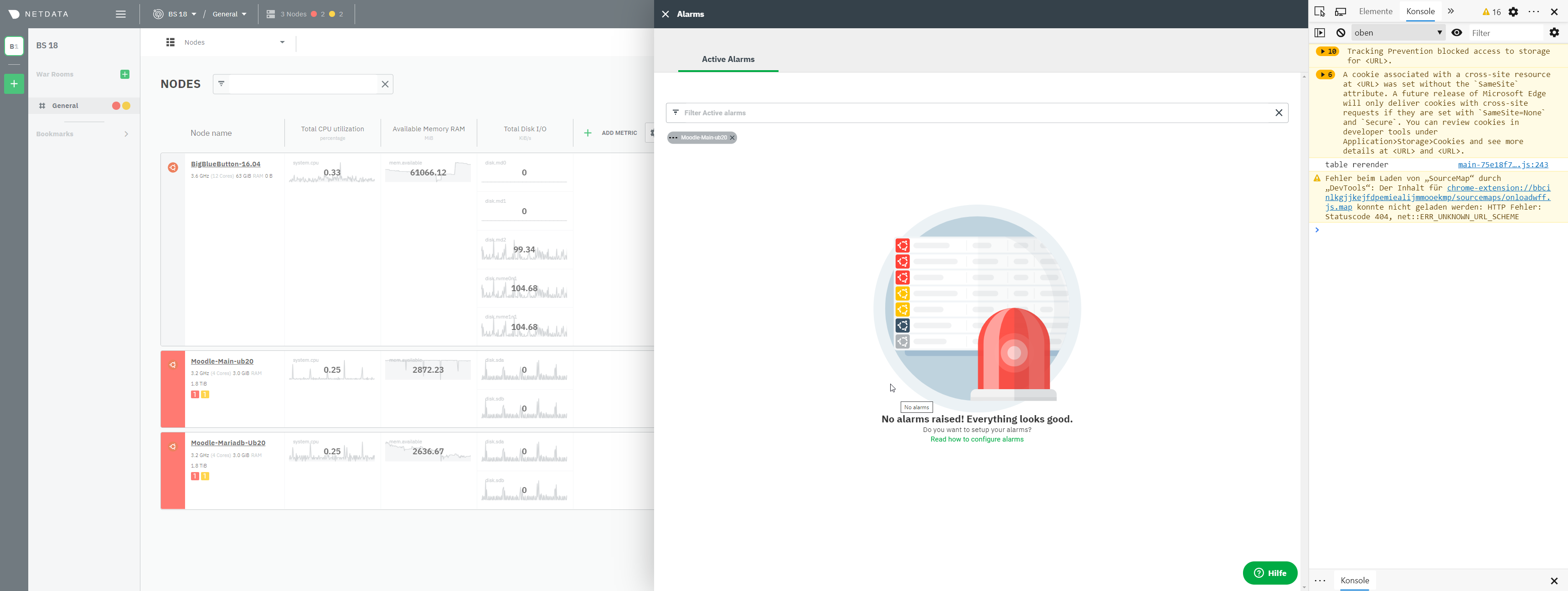 Netdata Cloud Alarms Not Viewable · Issue 9385 · Netdata Netdata · Github