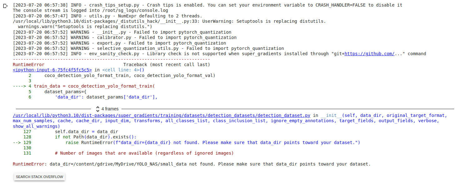 FileNotFoundError in Dataloader · Issue #1290 · Deci-AI/super-gradients ...