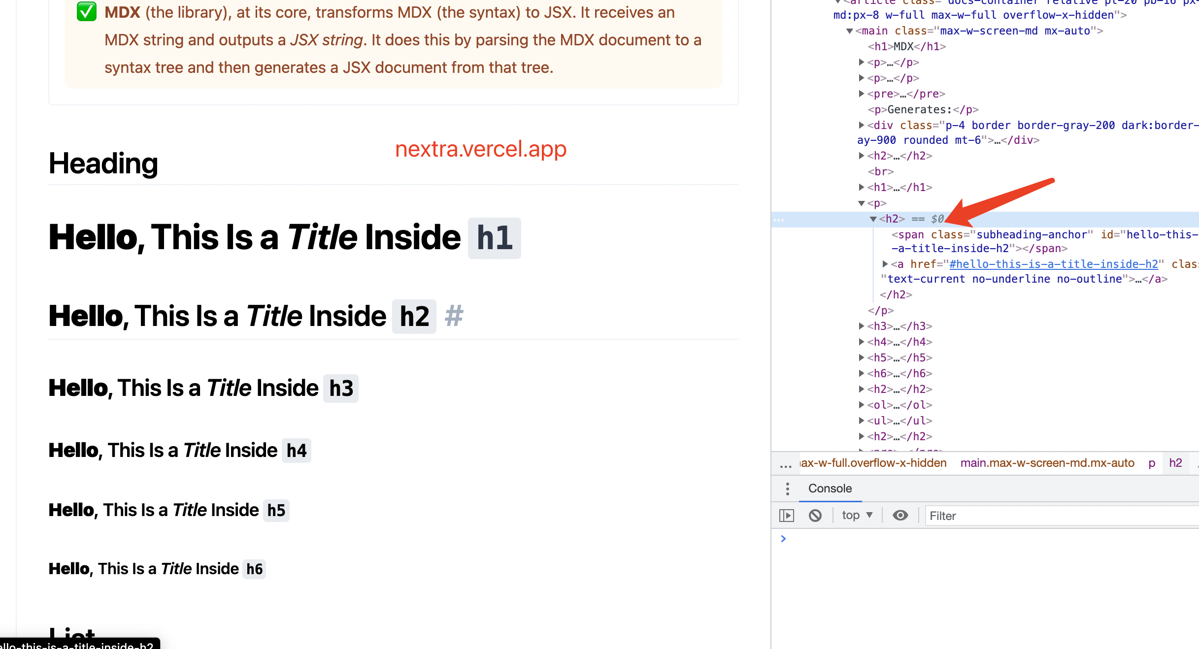 Title are not recognized. · Issue #235 · shuding/nextra · GitHub