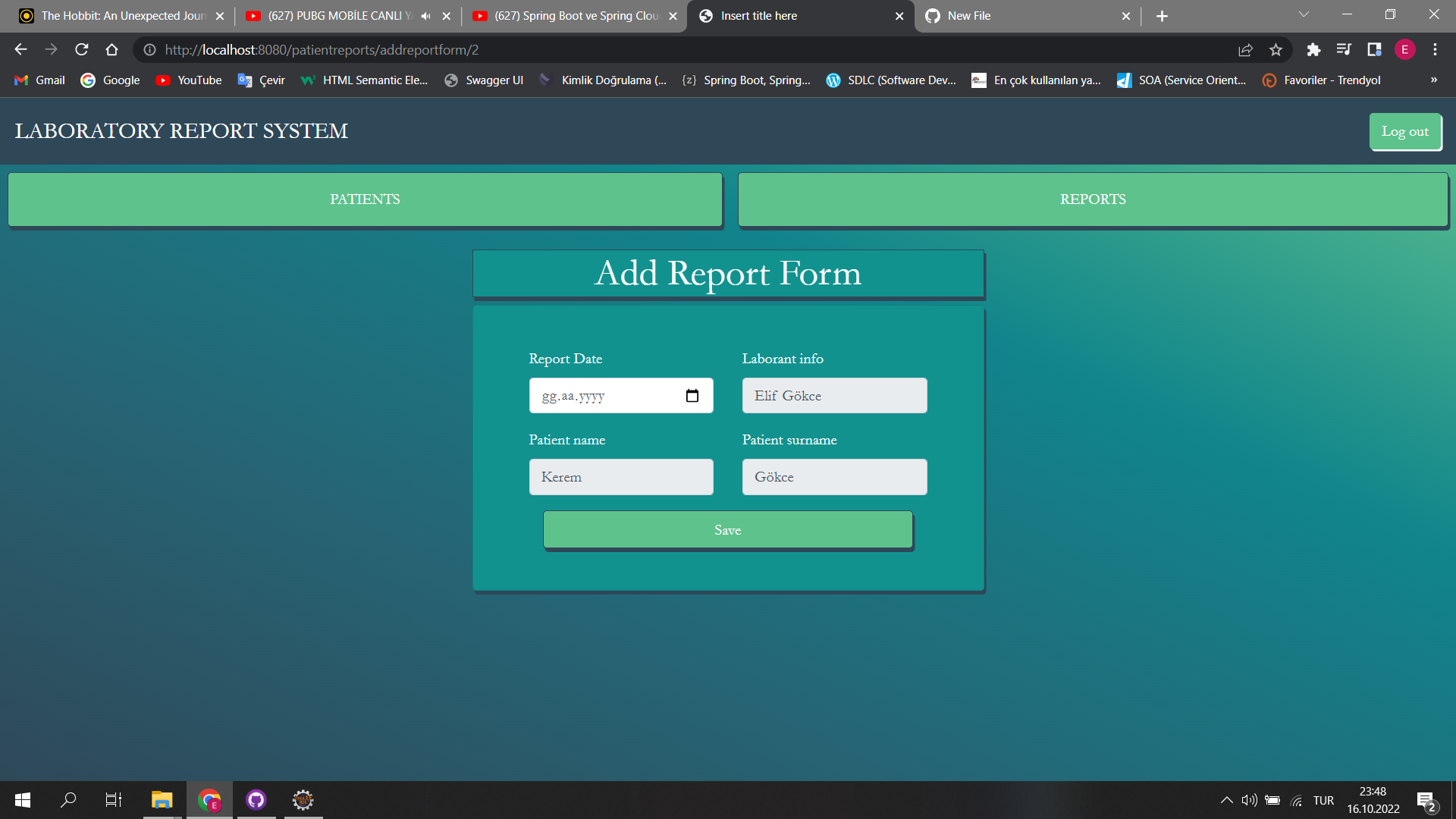 GitHub - elifgokcee/LabReports: Laboratory Report App