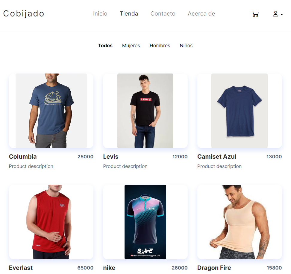 products · Issue #5 · jonathan20dev/Cobijado-Ecommerce · GitHub