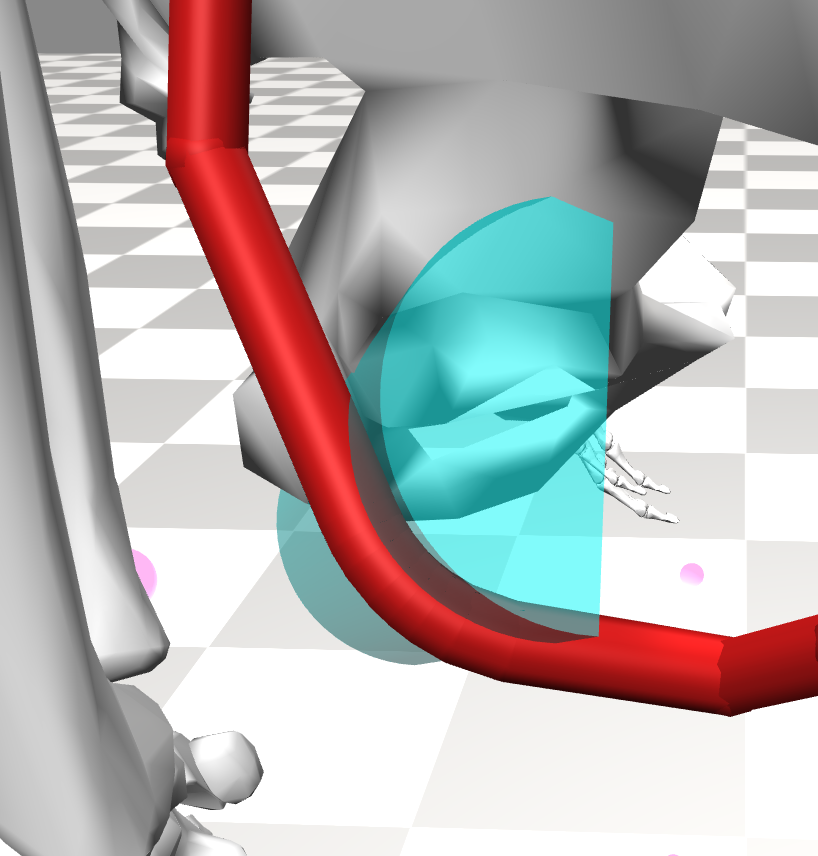 Wrap geometry quadrant display and muscle path around wrap object display unexpected · Issue ...