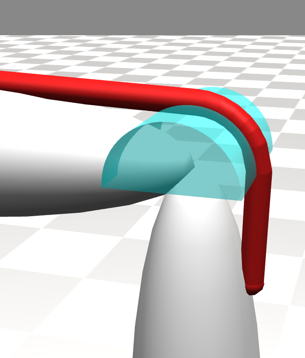 Wrap geometry quadrant display and muscle path around wrap object display unexpected · Issue ...