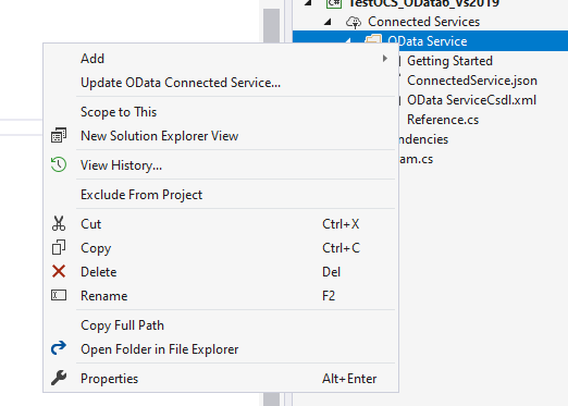 Microsoftodataclient