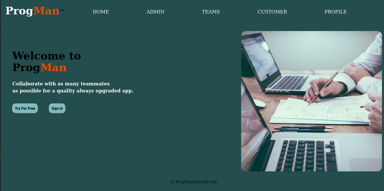GitHub - vicYegon/progman-home-page