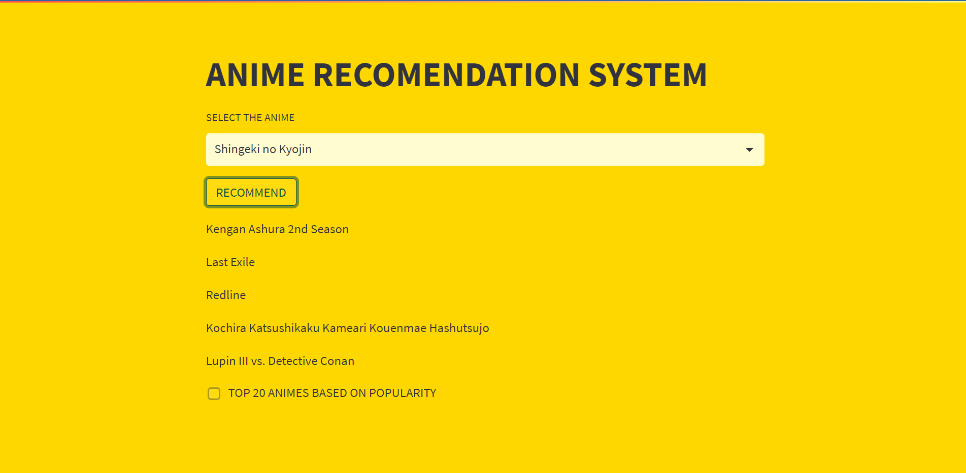 GitHub - SasankBVM/ANIME-RECOMMENDATION-SYSTEM: THIS IS AN ANIME ...