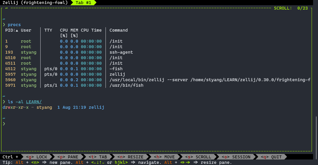 Zellij Creating `learn` Folder · Zellij Org Zellij · Discussion 1630 · Github