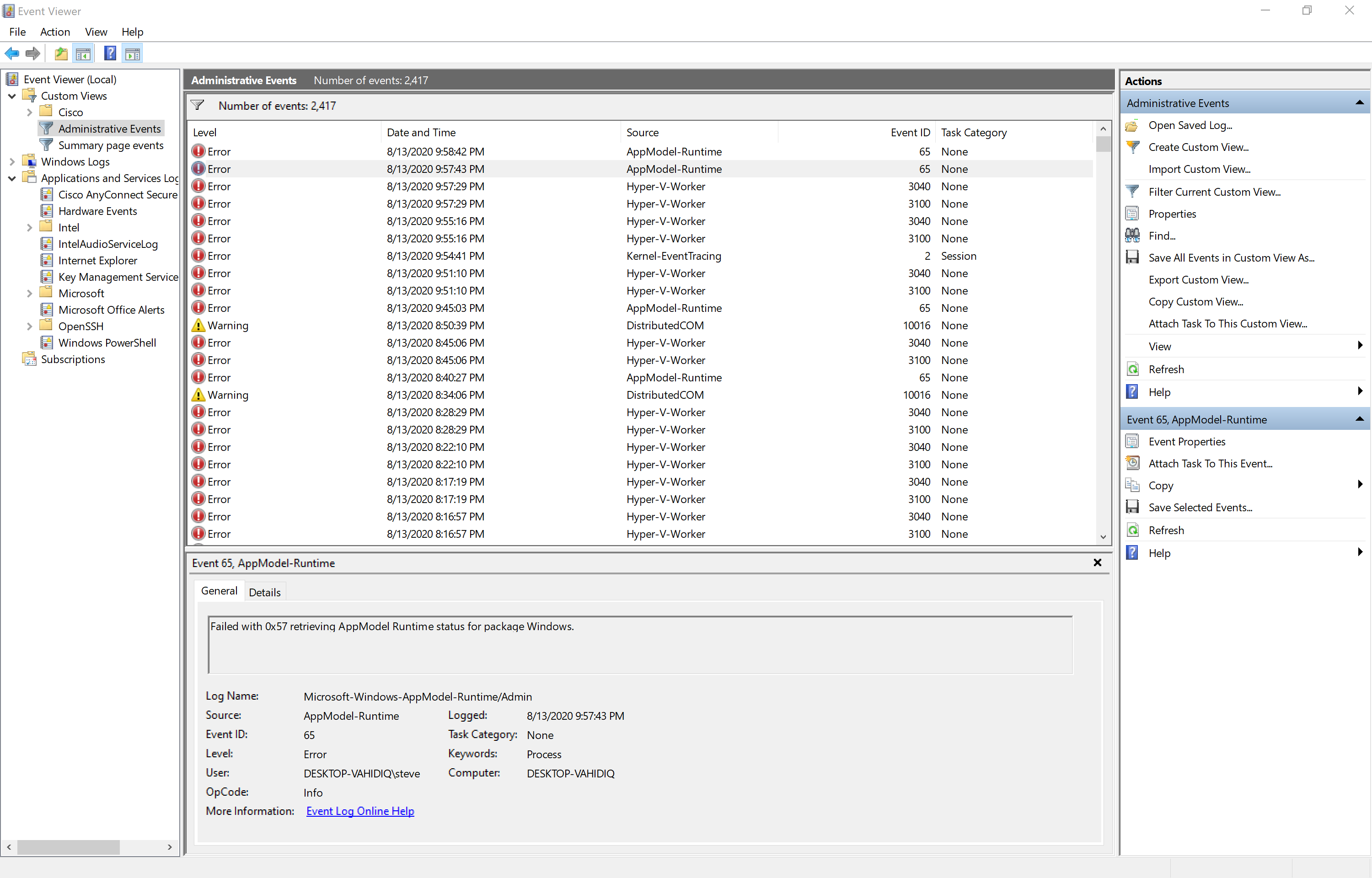 "Unspecified error" when launching WSL2 Ubuntu 20.04 · Issue #5758 ...