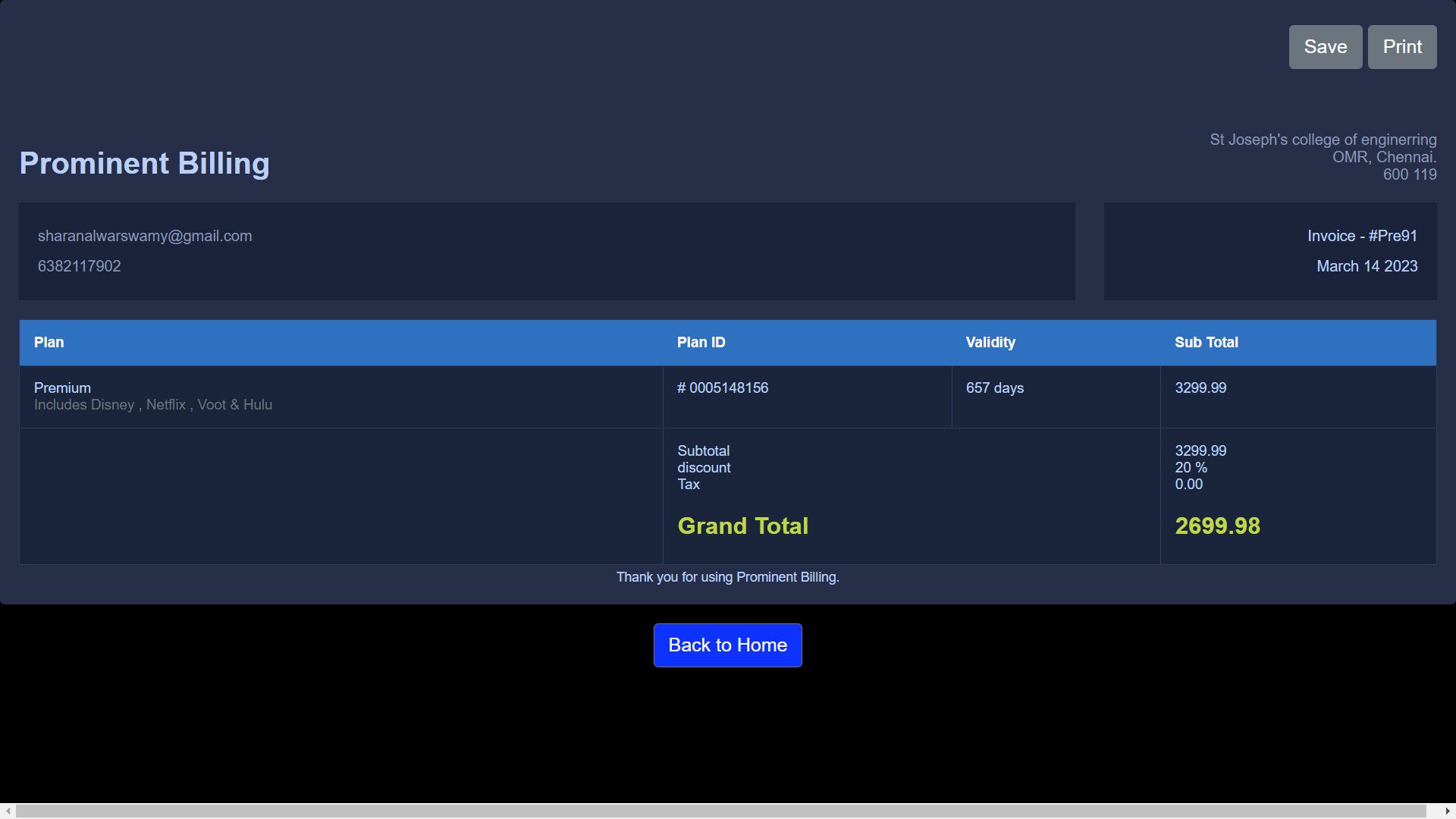 GitHub - sharanAlwar/Prominent_Billing_Application: This is a Mini-Project done by @sharanAlwar ...