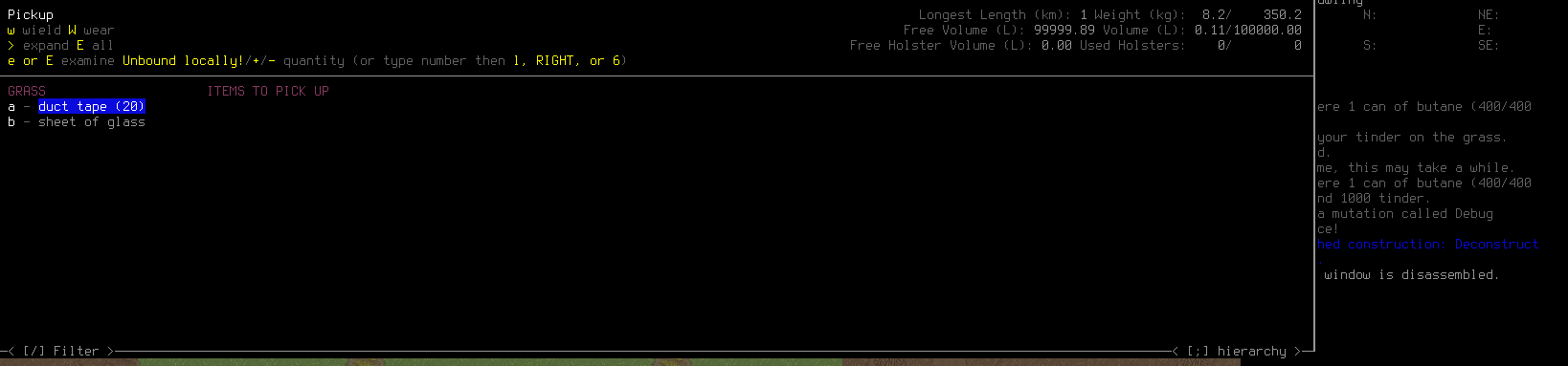Construction yields items in their default containers · Issue #66853 ...