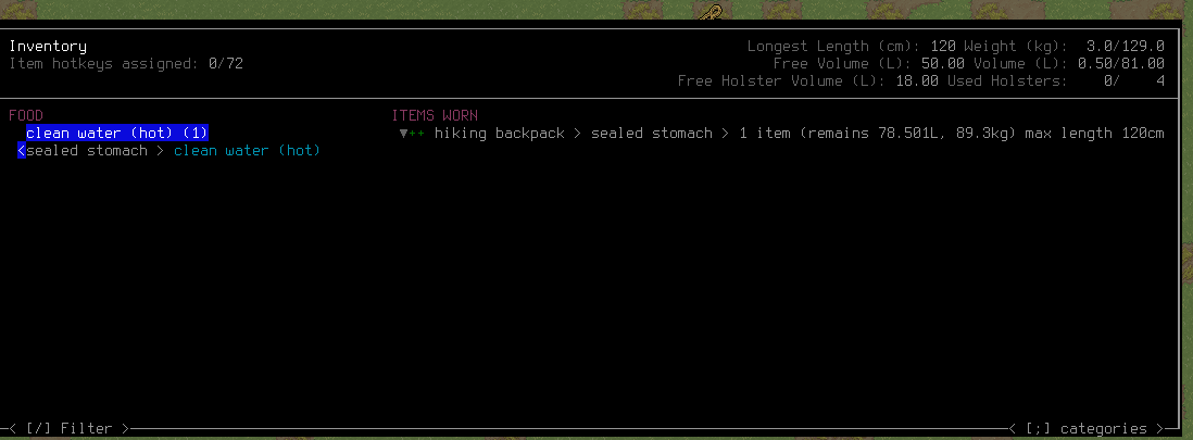 Sealed stomach not working in a way · Issue #66922 · CleverRaven ...